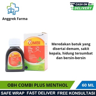 Jual OBH COMBI BATUK PLUS FLU MENTHOL 60ML/OBAT BATUK BERDAHAK/OBAT ...