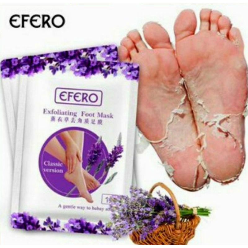 Jual MASKER KAKI EFERO FOOT MASK foot peeling foot exfloating efero ...