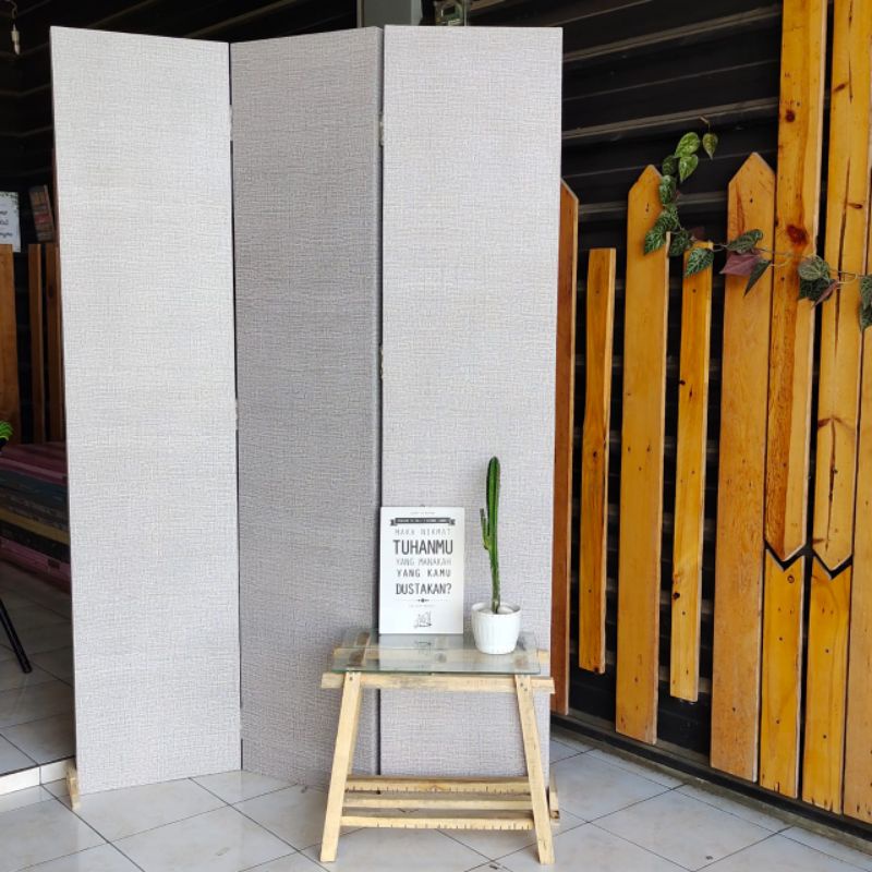 Jual partisi ruangan minimalis tipe m1 3 panel plus packing | Shopee ...