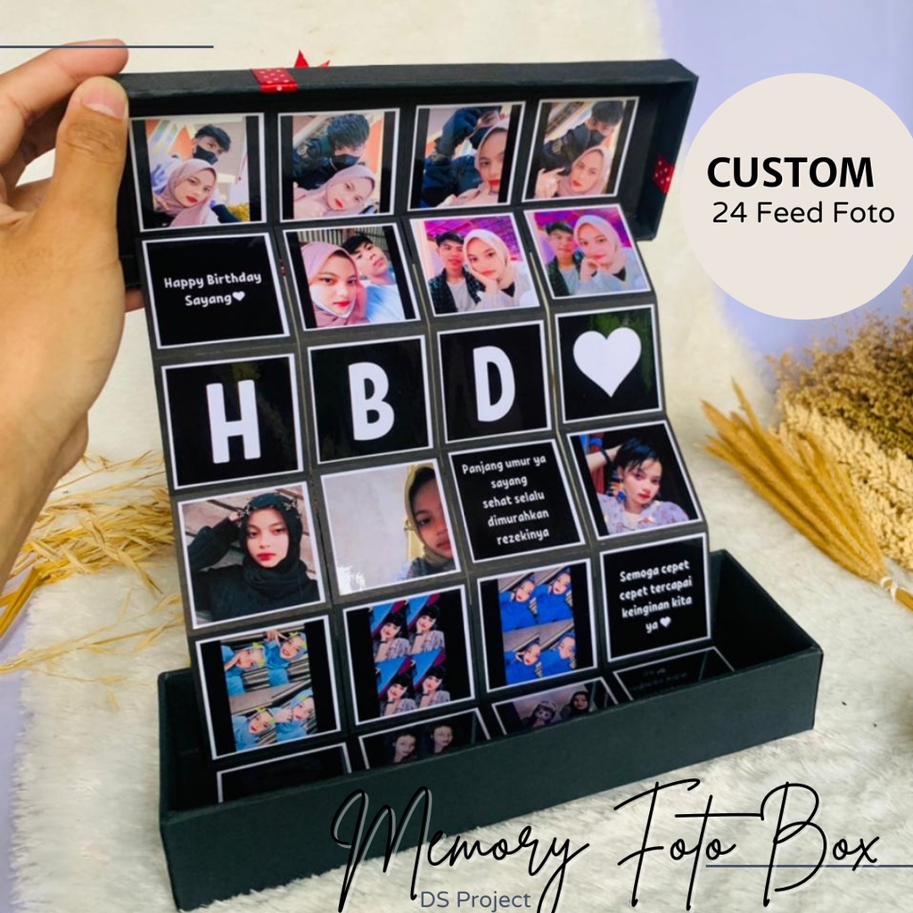 Jual Kado Memory Foto Box Hadiah Buat Ulang Tahun | Anniversary Cewek ...