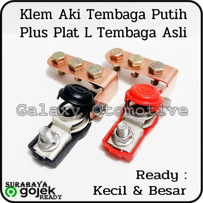 Jual Klem Aki / Accu - Tembaga Asli - Ukuran Besar Plus Plat L Tembaga ...