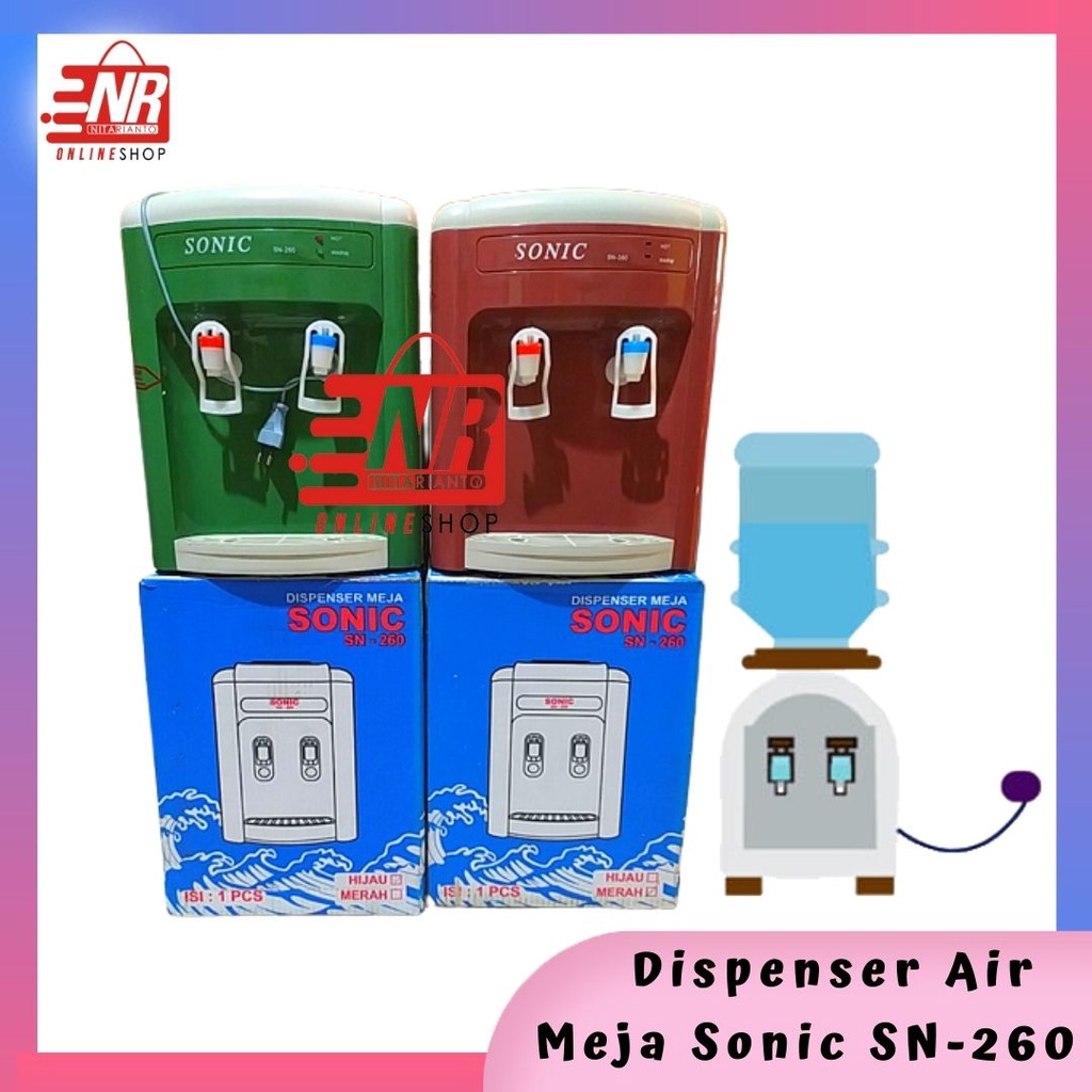 Jual Dispenser Meja Sonic Sn-260 / Dispenser Galon / Dispenser Panas ...
