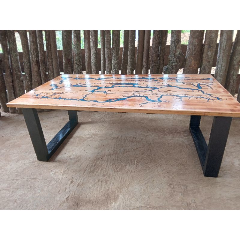 Jual mejalesehan/meja cafe/meja kayu/meja resin epoxy | Shopee Indonesia