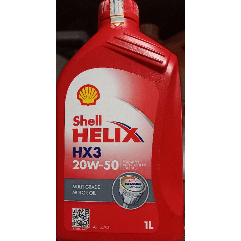 Jual Oli Shell Helix HX3 20w-50 1 liter | Shopee Indonesia
