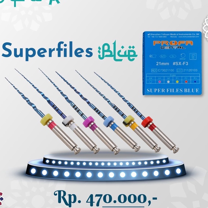 Jual Endofile Profa Superfiles Blue // Endodontic | Shopee Indonesia