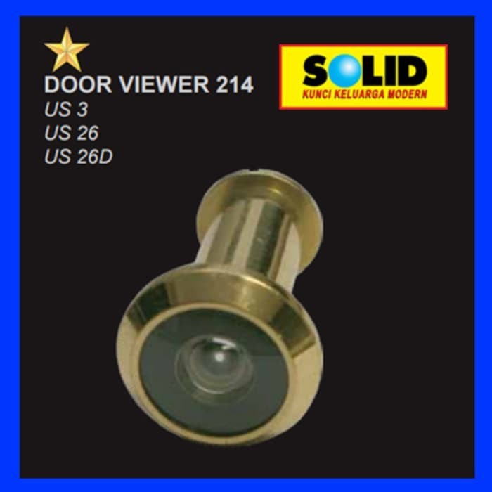 Jual SOLID - LUBANG INTIP PINTU SOLID DOOR VIEWER 214 | Shopee Indonesia