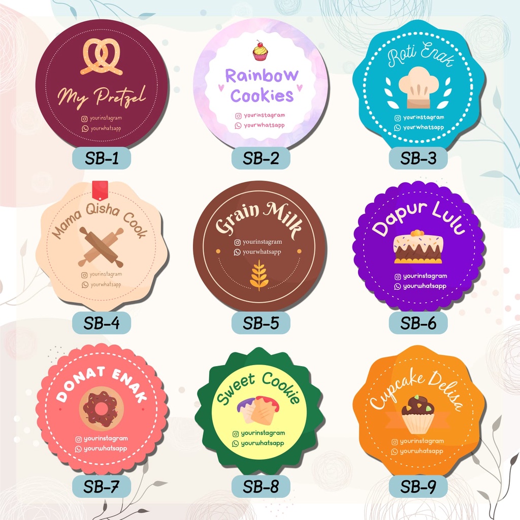 Jual Cetak Sticker Logo Bulat Chromo | Stiker Botol Minuman Label ...