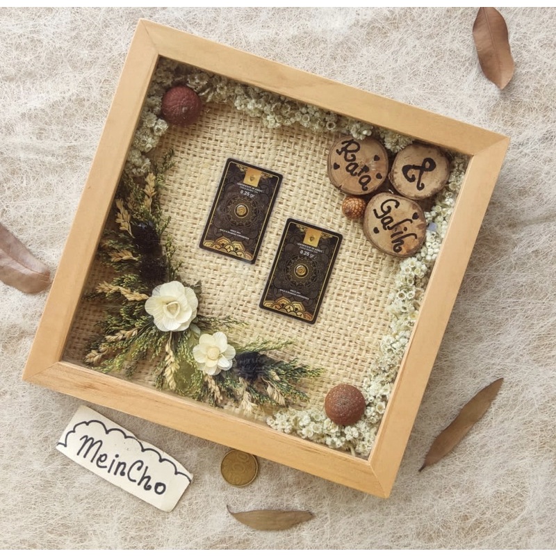Jual Custom Mahar Rustik Frame Mahar Rustik Anti Pecah Bingkai Rustic ...