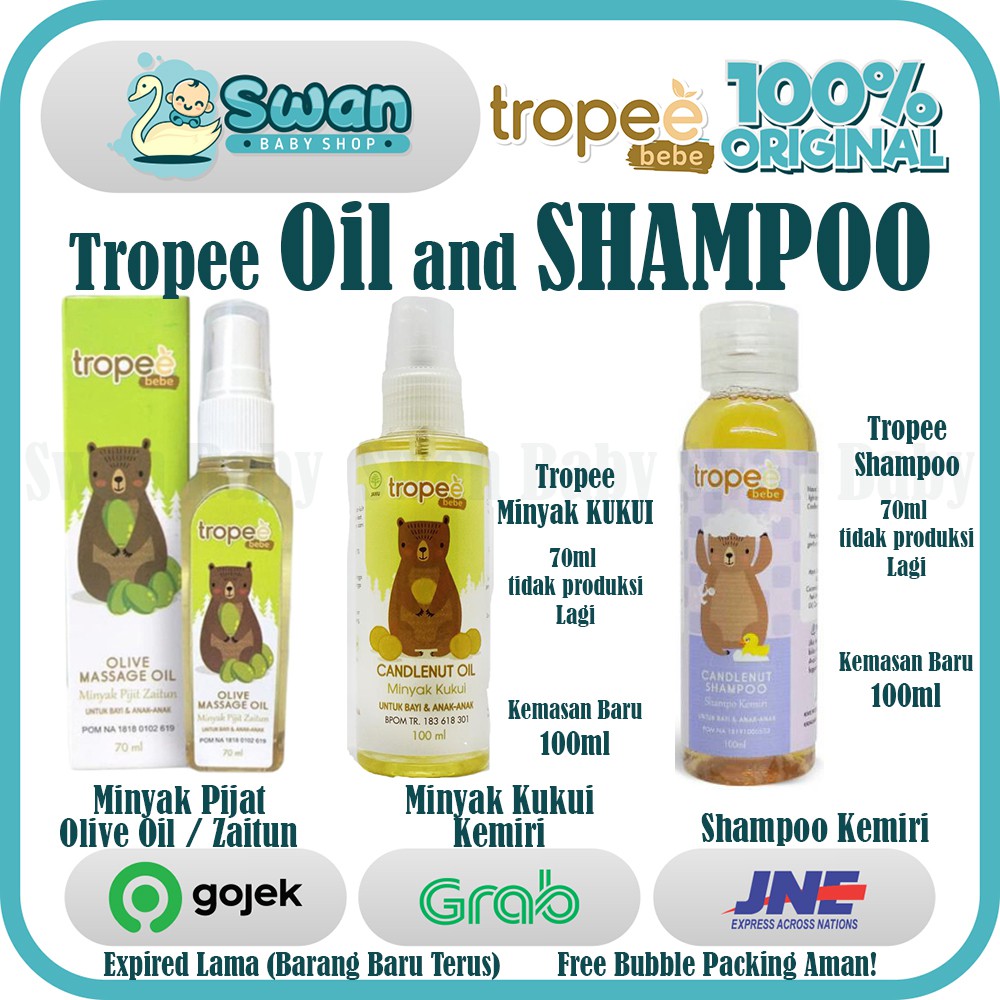 Tropee Bebe Oil and Shampoo [ Minyak Pijat Olive / Minyak Kemiri ...