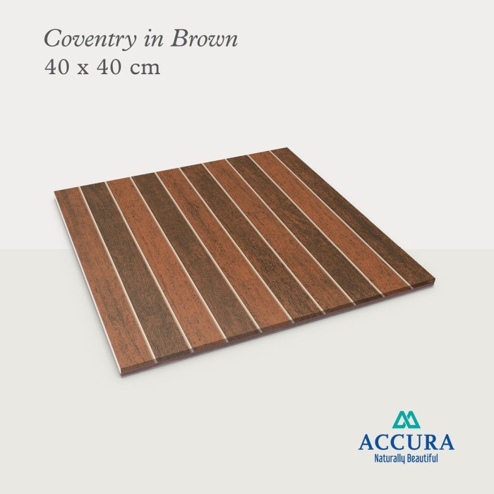 Jual KERAMIK 40X40 COVENTRY BROWN DOFF - MULIA TILE | Shopee Indonesia