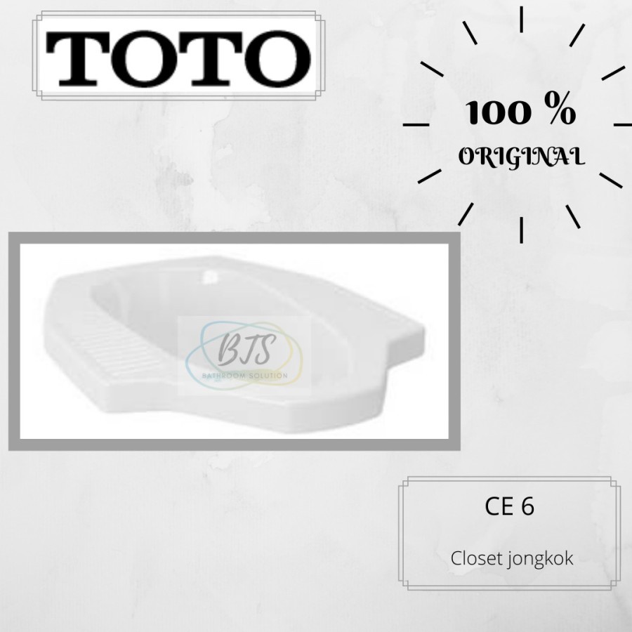 Jual Closet Jongkok Toto CE6 UNTUK LANTAI ATAS | Shopee Indonesia