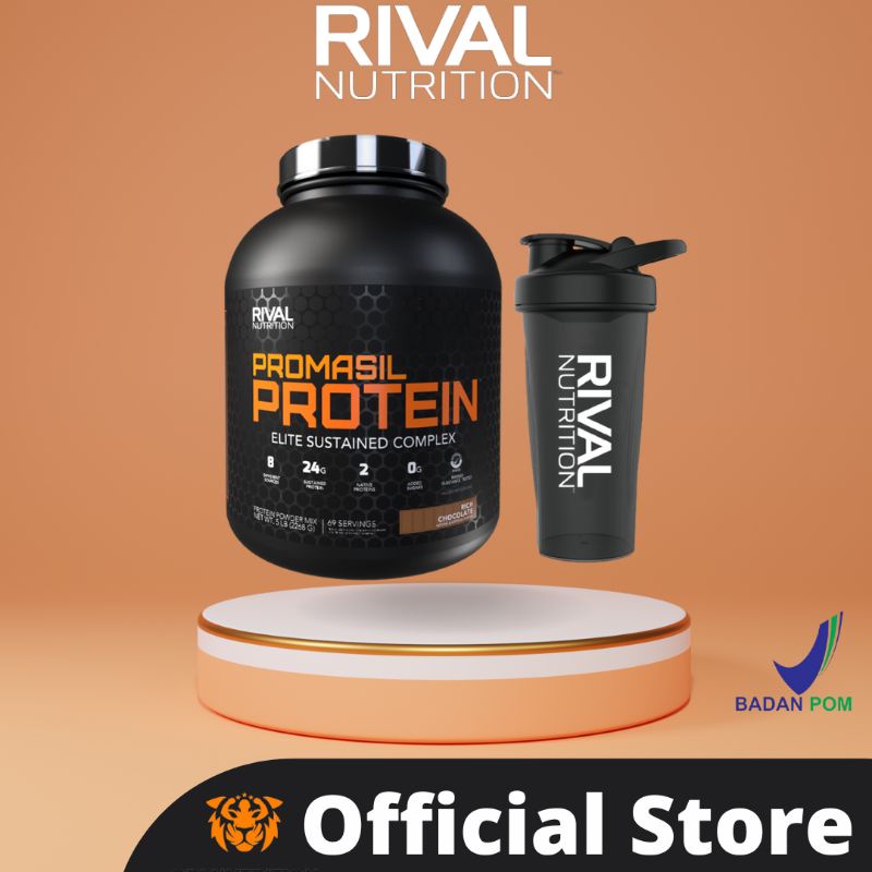 Jual RIVAL PROMASIL whey protein nutrition 5lbs 5lb elite protein blend ...