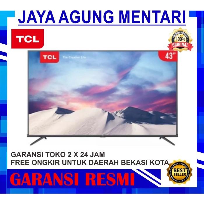 Jual TV LED TCL 43A8 ANDROID SMART TV 43 INCH 4K UHD | Shopee Indonesia