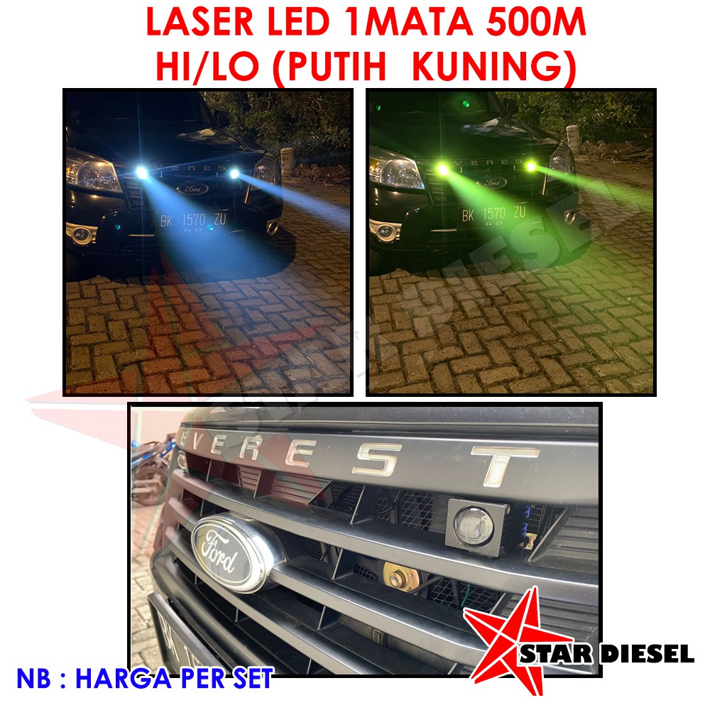 Jual LAMPU MINI PROJIE 1 MATA LED LASER SUPER TERANG 500 METER LED ...