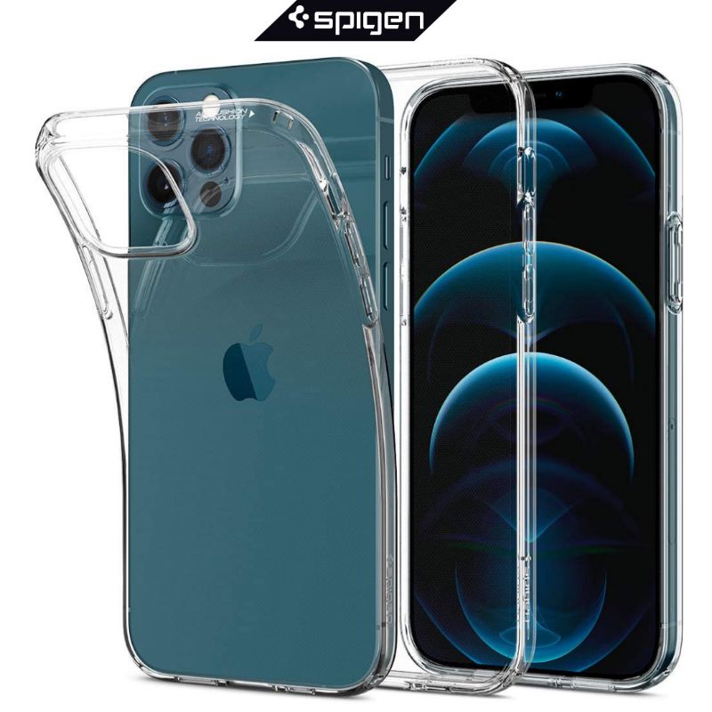 Jual Spigen Case iPhone 12 Mini Pro Max Liquid Crystal Clear Armor ...