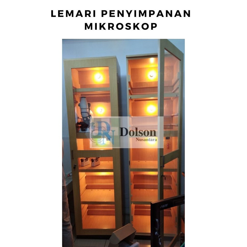 Jual Laboratorium Furniture Lemari Penyimpanan Mikroskop Cabinet ...