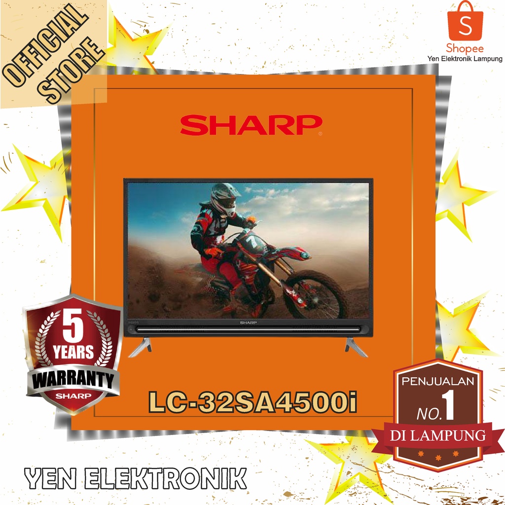 Jual TV Sharp 32 inch Smart TV 32SA4500 Garansi Resmi Sharp 5 Tahun ...