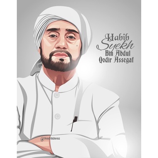 Jual Foto spanduk Habib Syech bin abdul qodir assegaf poster habib syech assegaf hiasan dinding ...