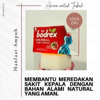 Jual BODREX HERBAL SAKIT KEPALA 1 BOX = 5 SACHET SYRUP @15ML Indonesia ...