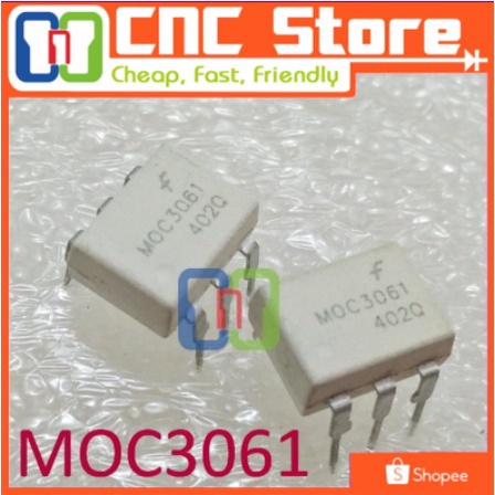 Jual [SMC-0005] MOC3061 MOC 3061 DIP-6 OPTOCOUPLER OPTOISOLATOR TRIAC | Shopee Indonesia