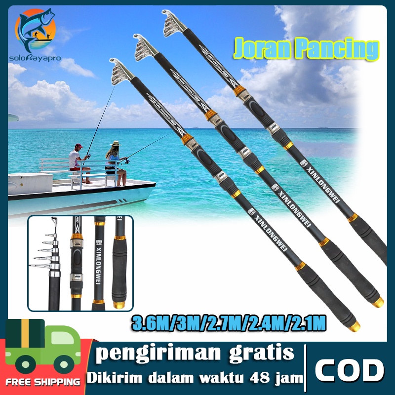 Jual Joran Pancing Fishing Rod 1.8M-2.4M Pancingan Glass Fiber Alat Pancing Ikan Mancing Rod ...