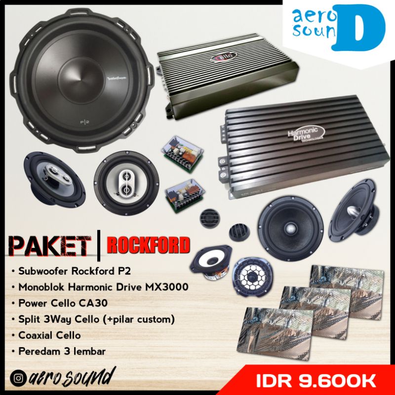 Jual Paket Sound Audio Mobil Rockford - Paket Sound - Aerosound ...