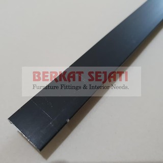 Jual Profil List Lis Edging Frame Alumunium Aluminium EA 17 HITAM 3 Mtr ...