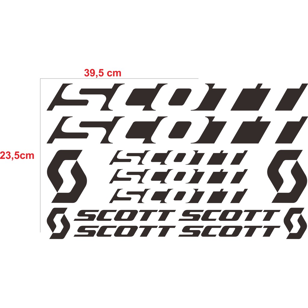 Jual cutting sticker/stiker scott bike | Shopee Indonesia