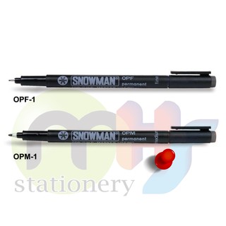 Jual Spidol Permanent Marker water-proof Snowman OHP OPM / OPF bisa untuk metal logam kayu kulit ...