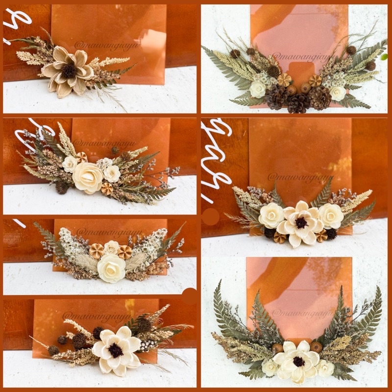 Jual BUNGA MAHAR | RANGKAIAN BUNGA KERING | RANGKAIAN RUSTIC DRIED ...