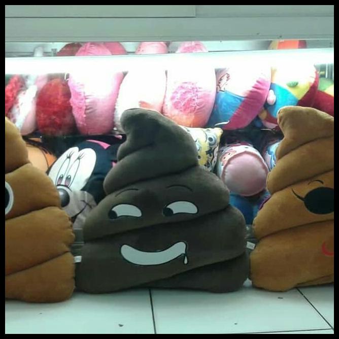 Jual Bantal Boneka Emote Emotikon Pup Tai Tokai Ee Empuk Halus Lembut ...