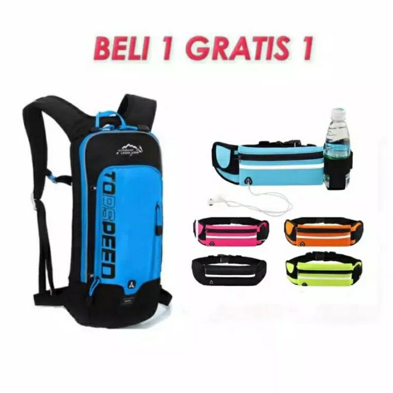 Jual PROMO BELI 1 GRATIS 1 !! Tas sepeda Tas punggung Tas gowes Top ...