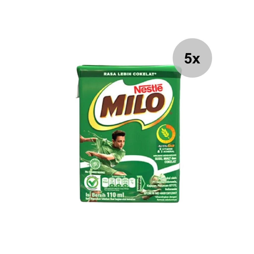 Jual Milo Activ-Go Minuman Mengandung Susu dan Cokelat UHT 110 ml x 5 ...
