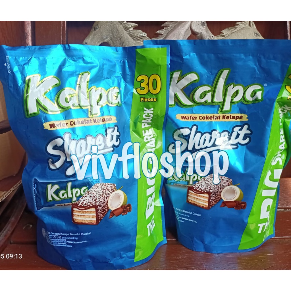 Jual Wafer Kalpa Share It (isi 30) Wafer Coklat Kelapa (270 gram ...
