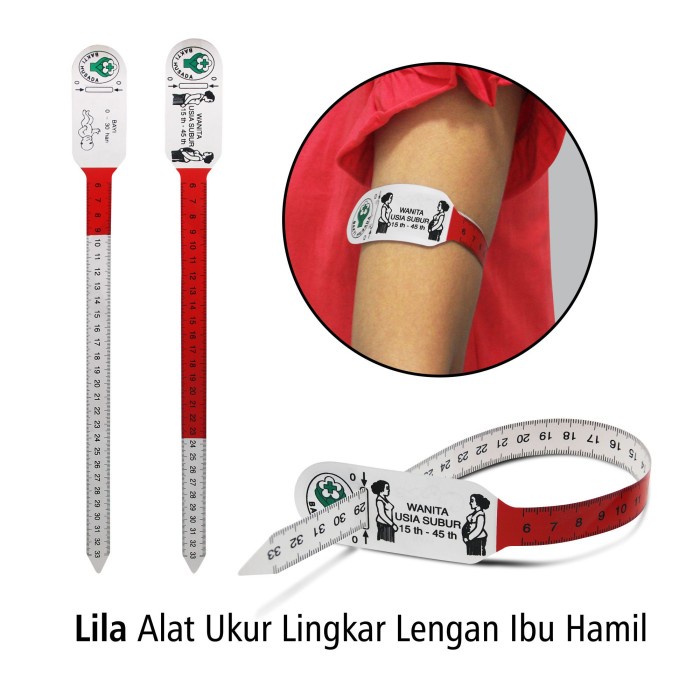 Jual Pita LILA / Pita LIDA Alat Ukur Lingkar Lengan Ibu Hamil / Lengan ...
