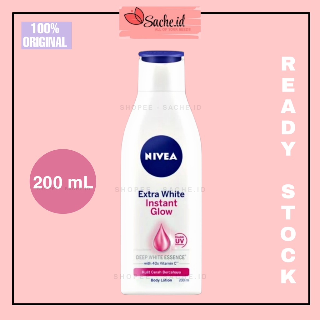 Jual Nivea Extra White Instant Glow Body Lotion 200ml 200 Ml Shopee