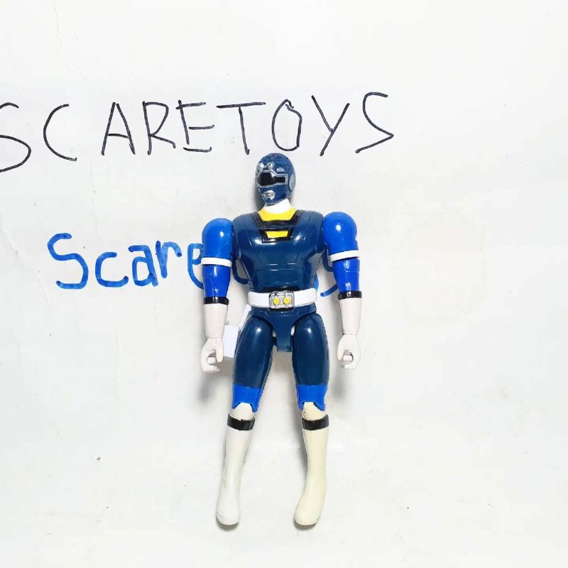 Jual Power Rangers turbo blue ranger - Sentai carranger blue racer 1997 ...