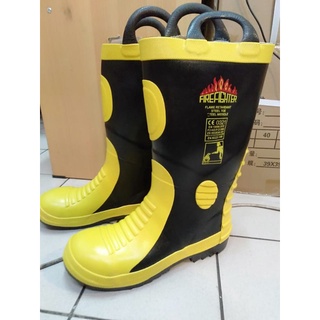 Jual Sepatu Pemadam Kebakaran Fire Fighter Harga Murah | Shopee Indonesia