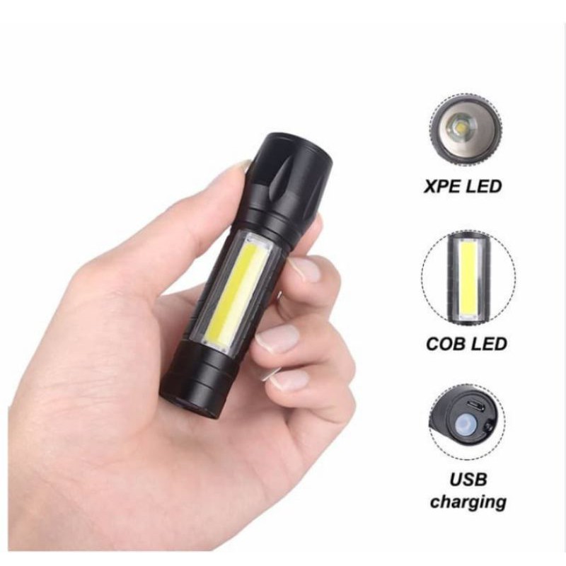 Jual senter led mini zoom terang senter swatt mini | Shopee Indonesia