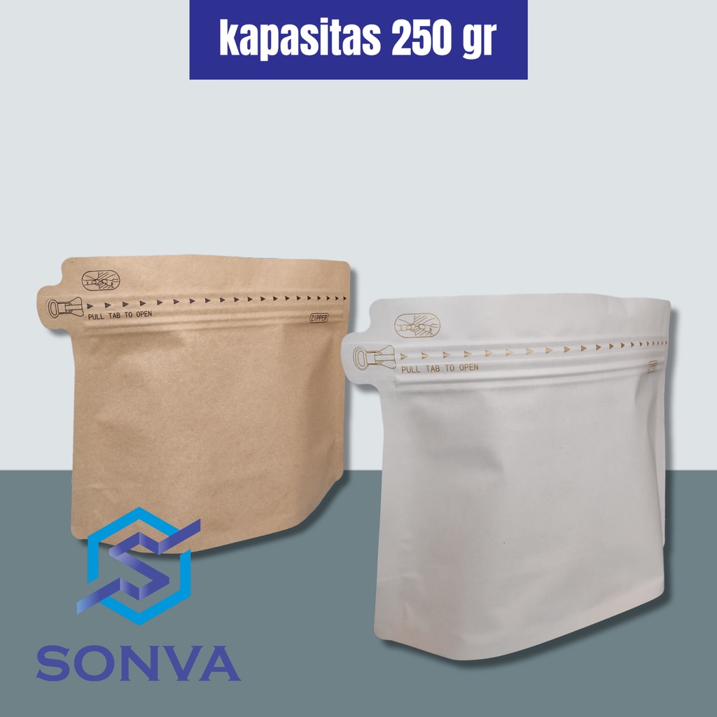 Jual KEMASAN TRAPESIUM PAPERCRAFT 250 GR | KEMASAN STANDING POUCH ...