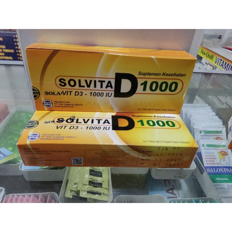Jual SOLVITA VITAMIN D3 1000 IU STRIP | Shopee Indonesia