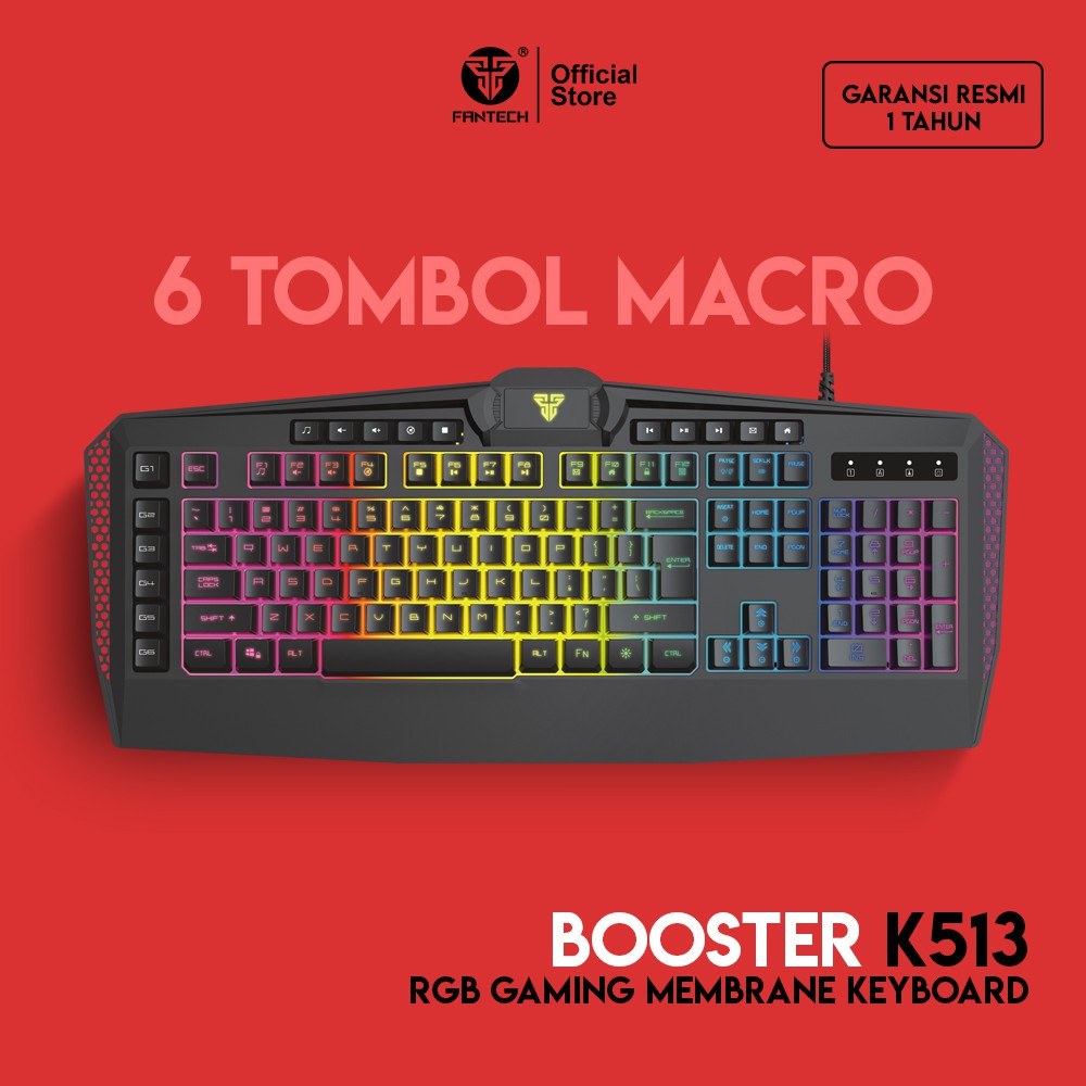 Jual Fantech BOOSTER K513 Keyboard Gaming Membrane Macro Indonesia ...