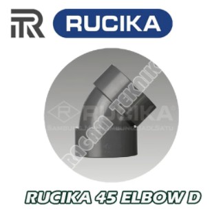 Jual Rucika 45 Elbow 3" inch D L Derajat Knee Knie Keni Polos PVC Belokan Fitting Pipa | Shopee ...
