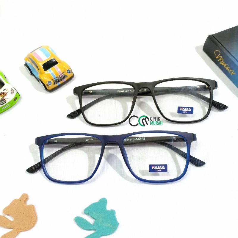 Jual Frame kacamata pria minus cylinder plus kotak doff Fama 8007 ...