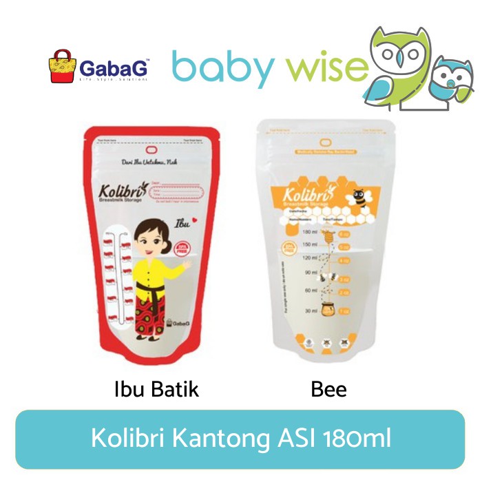 Jual Gabag Kolibri Kantong ASI 180ml | Shopee Indonesia