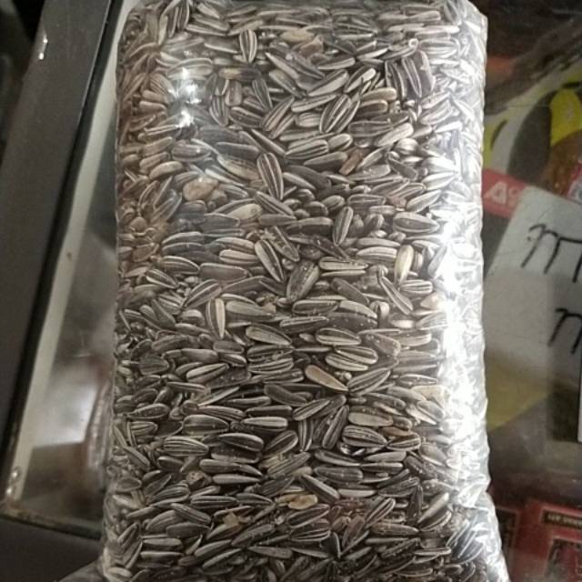 KUACI HITAM 500gram pakan.hamster lovebird kakatua dll | Shopee Indonesia