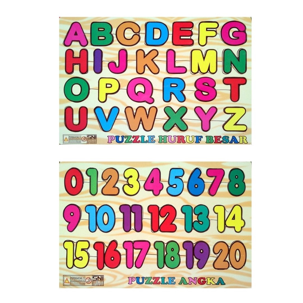 Jual Paket Puzzle Kayu Huruf Besar Dan Angka - Mainan Anak Edukatif ...