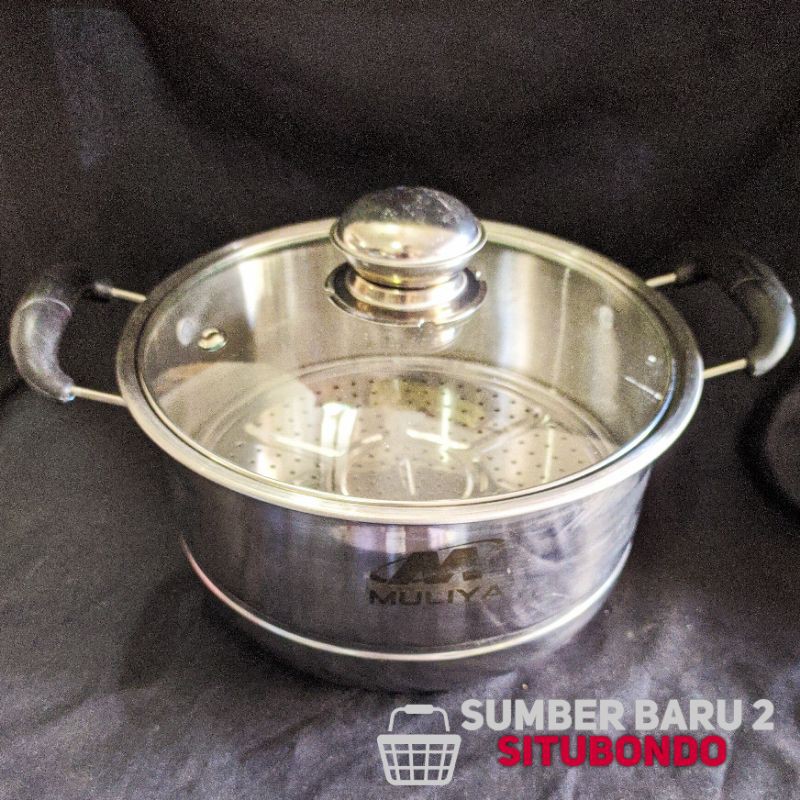 Jual Dandang Panci Serbaguna Stainless Muliya Tutup Kaca | Shopee Indonesia Jual Dandang Panci Serbaguna Stainless Muliya Tutup Kaca | Shopee Indonesia