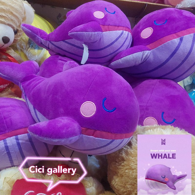 Jual boneka paus tiny tan bt21 bts whale paus ORIGINAL IMPORT SNI ...