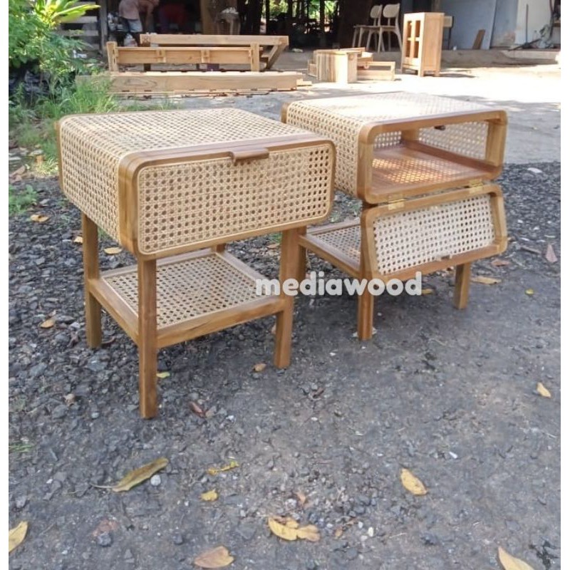 Jual nakas rotan/nakas retro/nakas minimalis/nakas simpel | Shopee ...